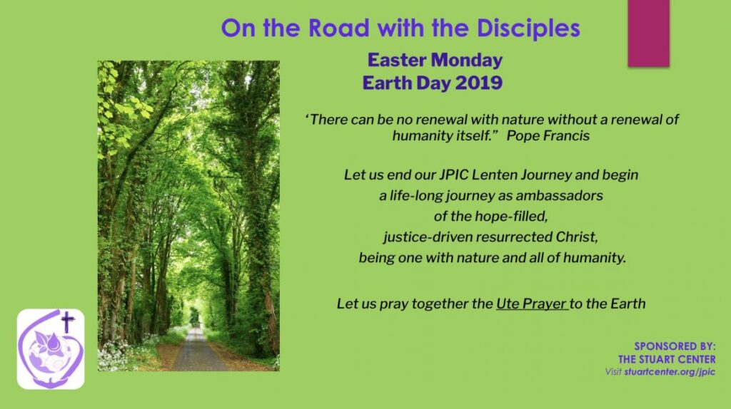 JPIC Lenten Journey: Easter Monday (Earth Day) - Society of the Sacred ...