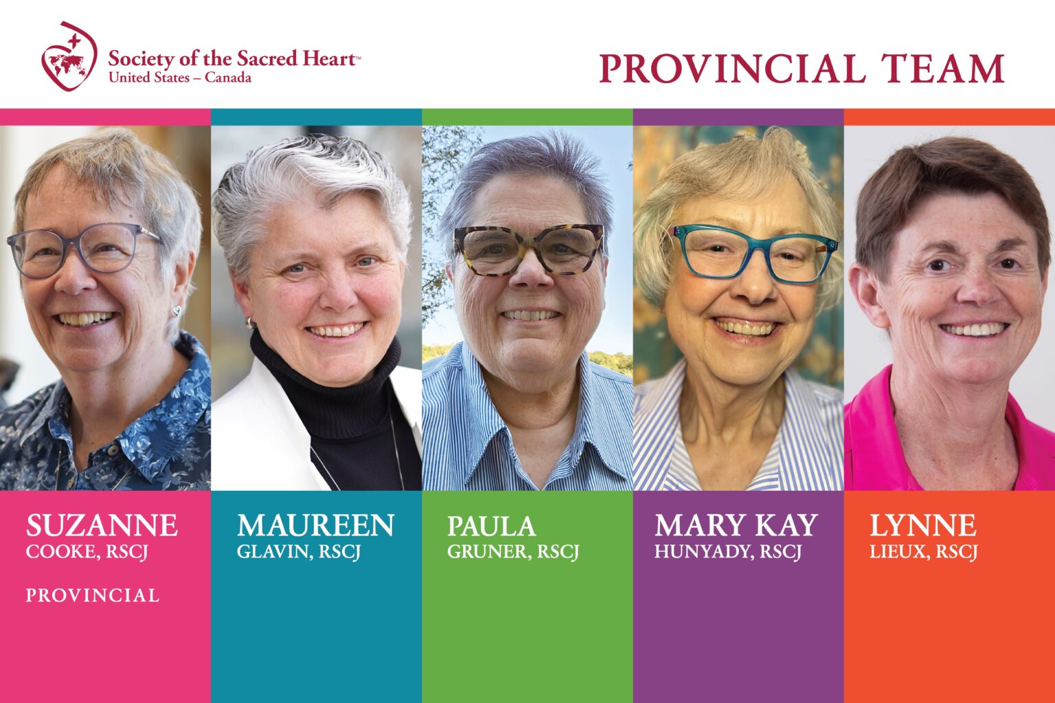 Provincial Suzanne Cooke, RSCJ, welcomes three new members to the ...